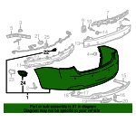 2016-2020 Chevrolet Impala Rear Upper Bumper Cover 23378124 GM ...