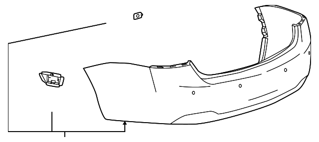 2016-2020 Chevrolet Impala Rear Upper Bumper Cover 23378124 GM ...