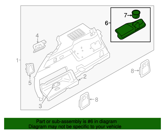2016-2022 Volvo XC90 Cup Holder 39832393 | OEM Parts Online