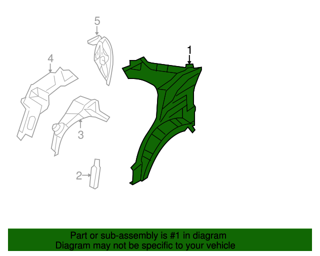 96648318 GM Passenger Side Rear Inner Body Panel | GM Parts Store