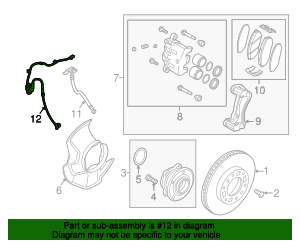 2014-2015 Kia Sorento OEM NEW 2014-15 Kia Sorento Sensor Assembly ABS ...