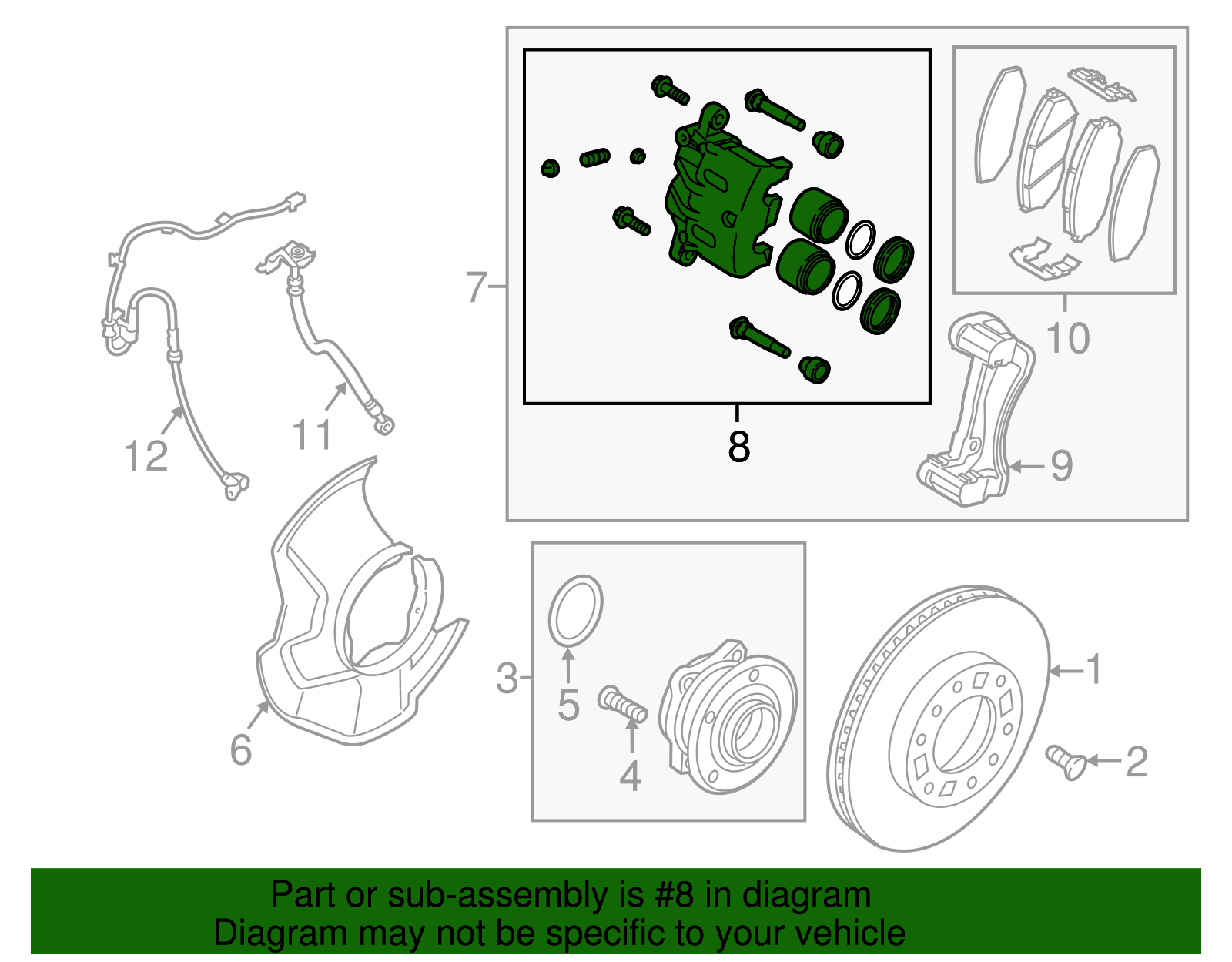 58180-4ZA00 - Caliper 2014-2015 Kia Sorento | Kia.Parts Store