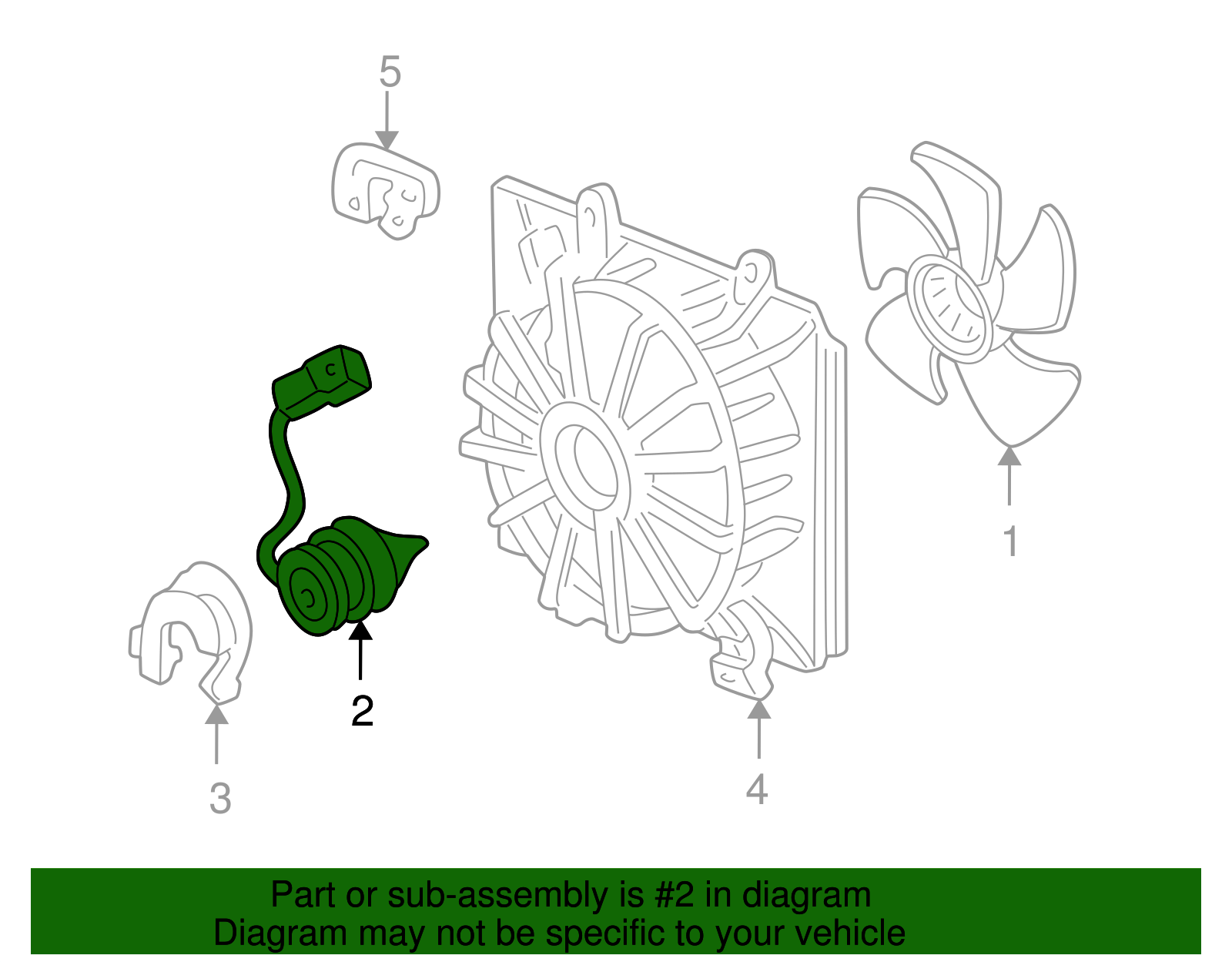19030-PLC-003 - 2001-2005 Honda Civic - Motor Cooling Fan (Denso ...