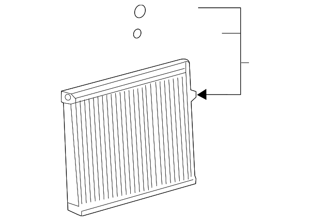 88501-33390 - Evaporator Core - 2019-2022 Toyota | OEM Genuine Toyota Parts