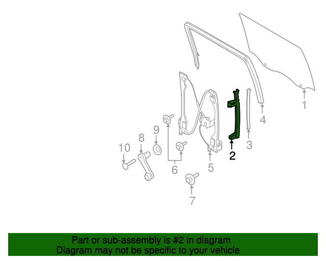 2015-2021 Ford Window Regulator Guide FL3Z-1825796-A | Blue Springs ...