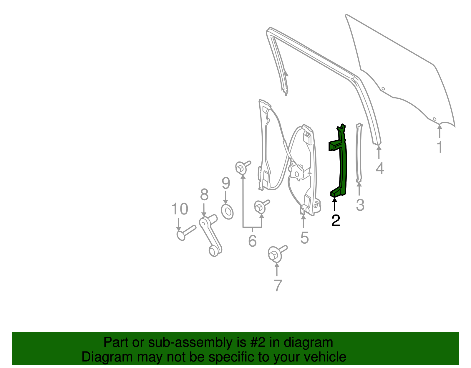 2015-2025 Ford Window Regulator Guide FL3Z-1825797-A | OEM Parts Online