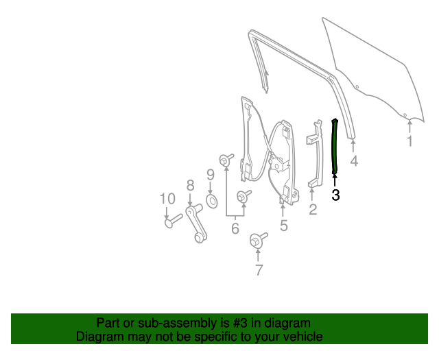 FL3Z-1521596-C 2015-2020 Ford Window Regulator Guide | Fairway Ford Parts