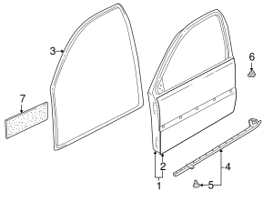 1985-2023 Volkswagen Sound Absorber 323-863-950 | vwpartscente