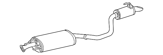 2020-2024 Toyota Highlander Muffler & Pipe Assembly 17430-F0300 ...