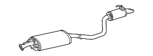 2020-2024 Toyota Highlander Muffler & Pipe Assembly 17430-F0300 ...
