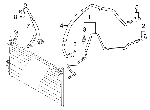 D651-61-46XD - Liquid Line - 2011-2014 Mazda 2 | Werner Mazda Parts