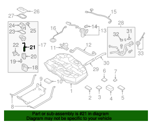 2016-2019 Hyundai Sonata Fuel Pump 31111-C1100 | OEM Parts Online