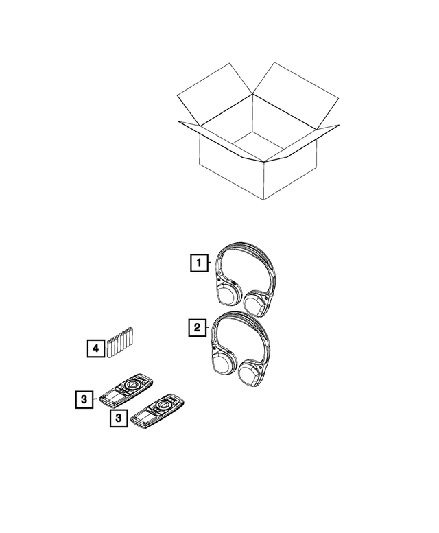 68449337aa - Wireless Infrared Remote 2022-2023 Mopar | AutoNationParts.com