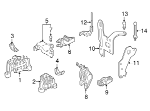 246-240-24-17 - Engine Mount 2014-2020 Mercedes-Benz | AutoNationParts.com