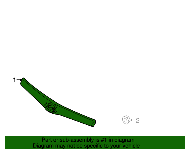 86355-2J000 - Front Molding 2009 Kia Borrego | Kia.Parts Store