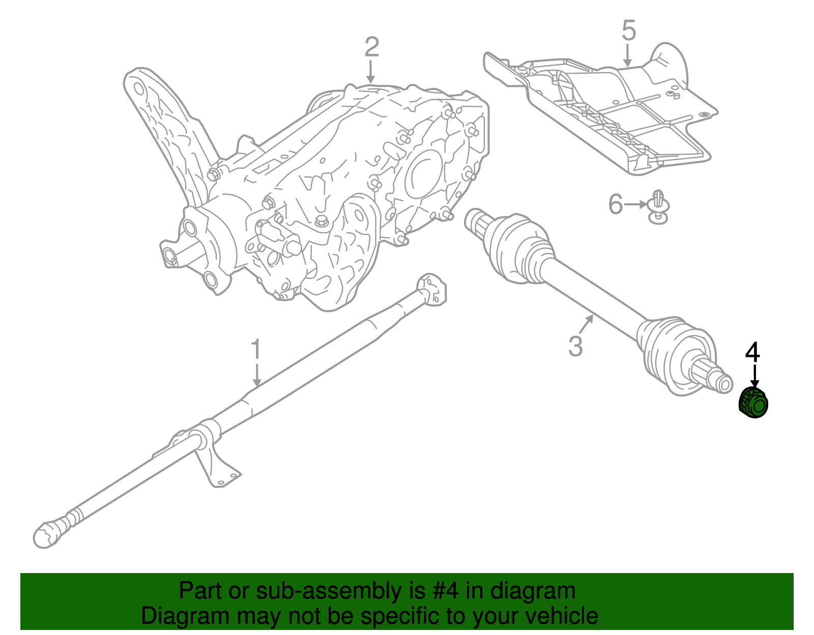 N5020-5DA4B - Axle Nut 2017-2019 Infiniti QX30 | INFINITI Parts ...