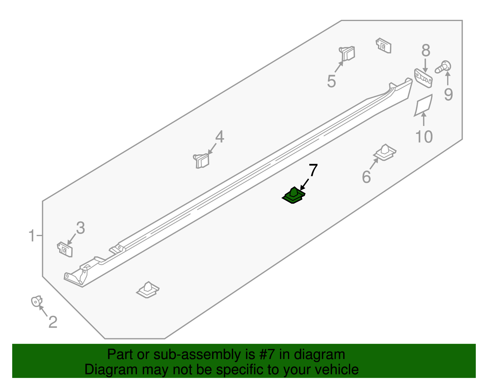 87758-D2000 - Rocker Molding Clip 2017-2024 Genesis | AutoNation Parts