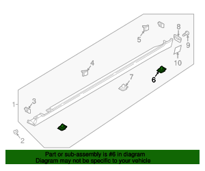 2017-2021 Genesis G90 Rocker Molding Clip 87767-D2000 | OEM Parts Online