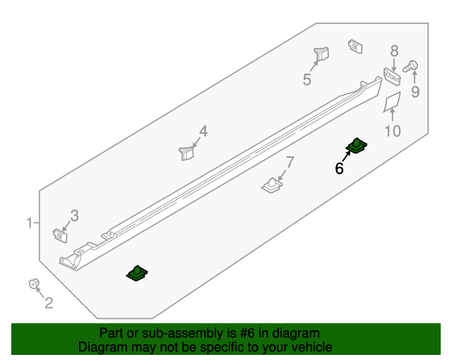 2017-2021 Genesis G90 Rocker Molding Clip 87767-D2000 | OEM Parts Online