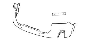 2020-2023 GMC Acadia Front Upper Bumper Cover 84779372 GM ...