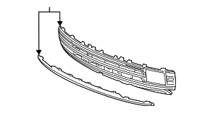 84781273 - Chrome Front Lower Grille 2020-2022 GMC Acadia | GMPartsNow