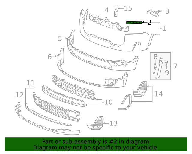 Genuine OEM Front Passenger Side Bumper Fascia Headlamp Opening Bracket ...