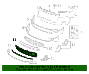 84781273 - Chrome Front Lower Grille 2020-2022 GMC Acadia ...