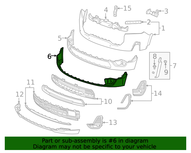 2020-2023 GMC Acadia Primed Front Bumper Lower Fascia 84941522 GM ...