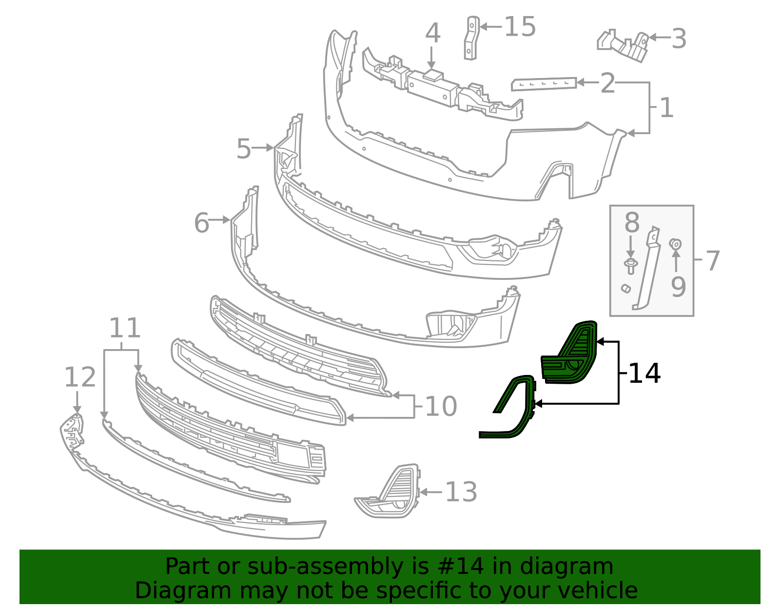 2020-2023 GMC Acadia Lamp Bezel 84905091 | GM Parts Center