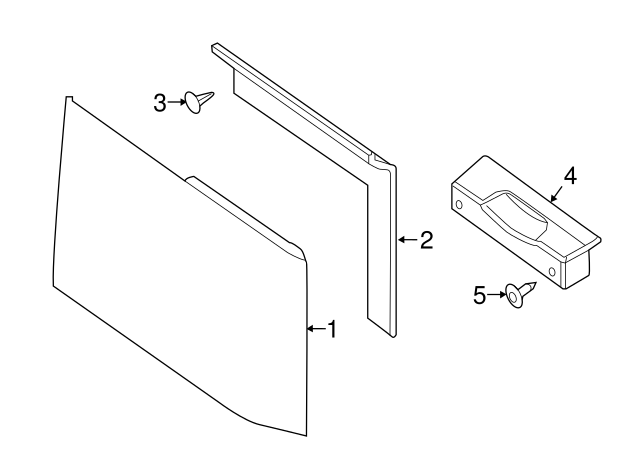 2008-2021 Nissan Back Panel Trim Hole Cover 88846-9FV1B | QuirkParts