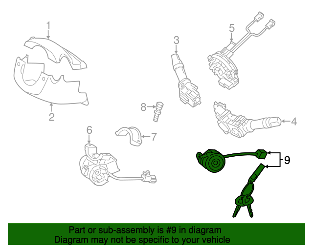 Genuine Cylinder & Keys for 2011-2016 Hyundai | Part# 81900-3XE00 ...