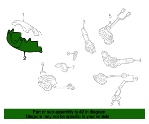 2011-2016 Hyundai Steering Column Cover 84852-3X000-RY ...