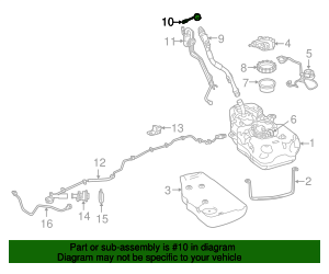 000-470-43-05 - Diesel Exhaust Fluid (Def) Filler Pipe Cap 2012-2016 ...