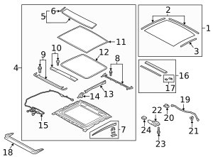 2018-2024 Audi Sunroof Seal 8W6-877-441 | AutoNationParts.com