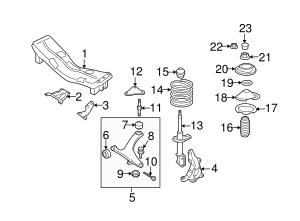 2006-2014 Subaru 2011-2012 Subaru Tribeca Left LOWER Control Arm OEM ...