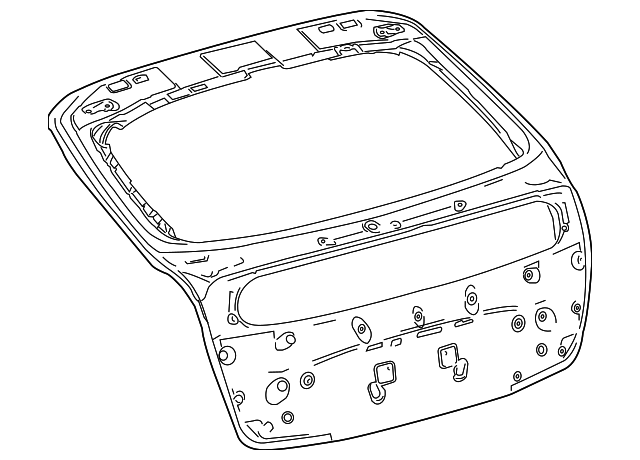 67005-47550 - Lift Gate - 2019-2022 Toyota | OEM Genuine Toyota Parts