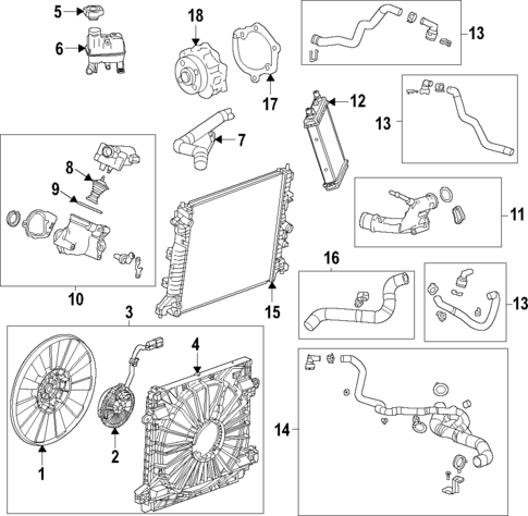 Radiator & Components for 2022 Cadillac CT4 | GMPartsDirect.com