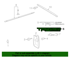 2016-2023 Toyota Decal 75996-04090-D0 | Toyota Parts Center