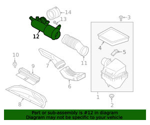 T2H9511 - Intake Tube 2018-2021 Jaguar XF | Land Leaping Genuine ...