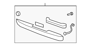 2007-2014 GM Primed Exterior Liftgate Handle 25838218 GM ...