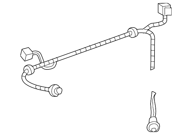 2007-2013 GM Rear License Plate Lamp Wiring Harness Extension 22899755 ...