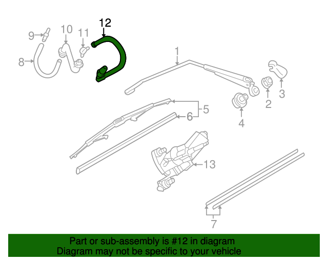 LC64-67-510B - Nozzle - 2000-2006 Mazda MPV | Mazda Swag
