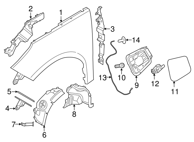 51647385531 - 2014-2020 BMW Repair Kit Reinforcement (51-64-7-385-531 ...