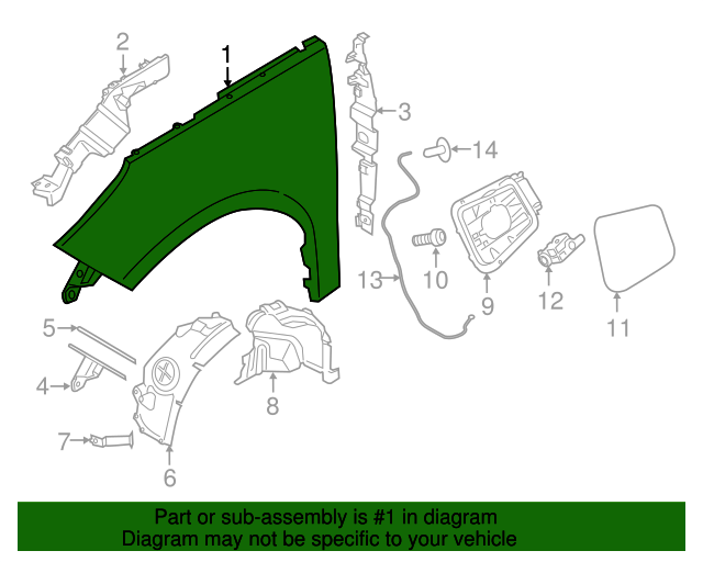 Genuine BMW 51-64-7-375-892 | Fender | FREE Shipping on Most Orders ...