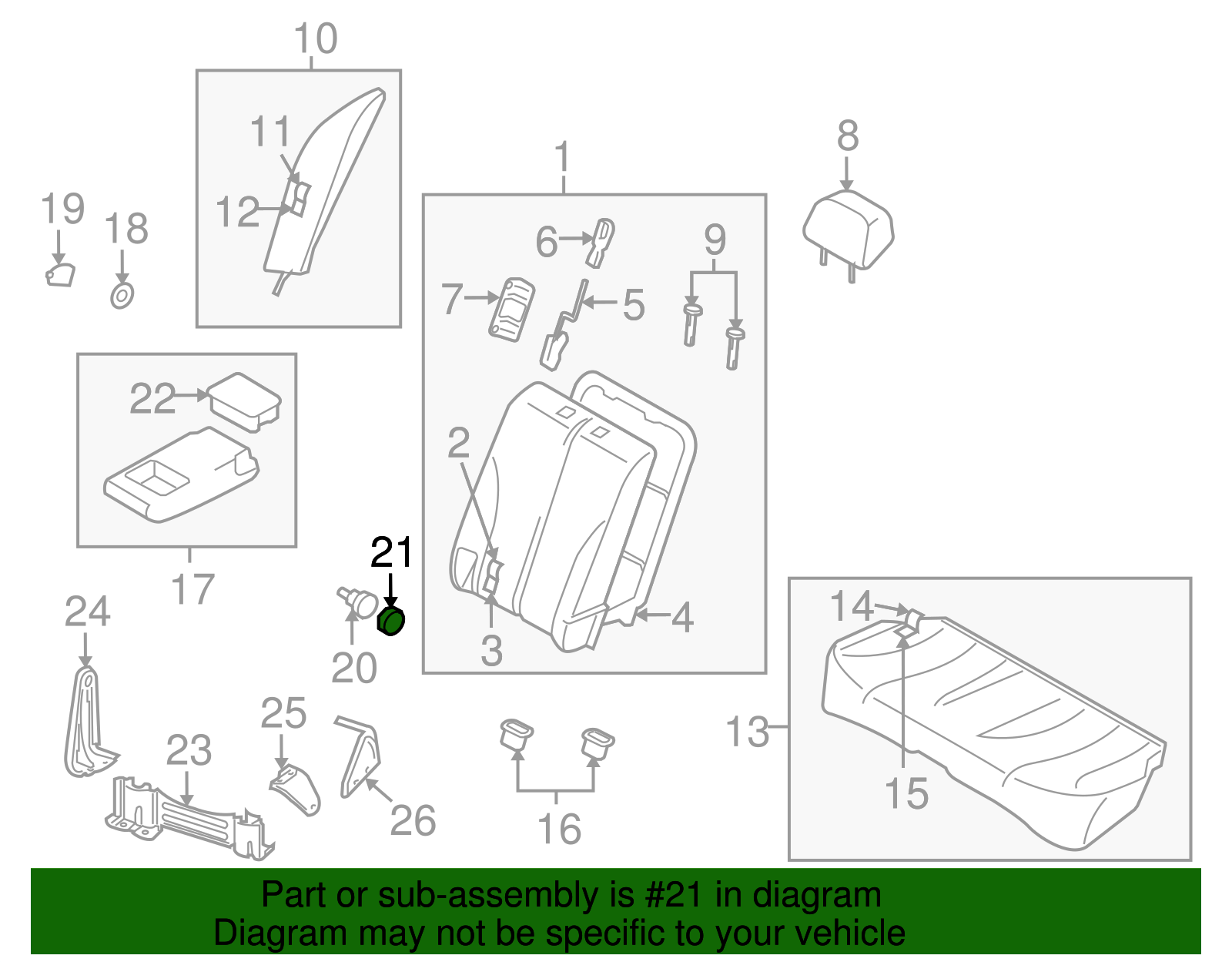 87872-EL05A - 2007-2012 Nissan Versa - Armrest Assembly Cap | Anicra ...