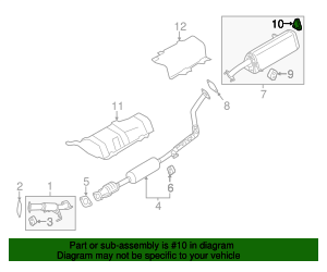 2012-2019 Kia Soul Exhaust System Hanger 28760 4A700 | OEM Parts Online