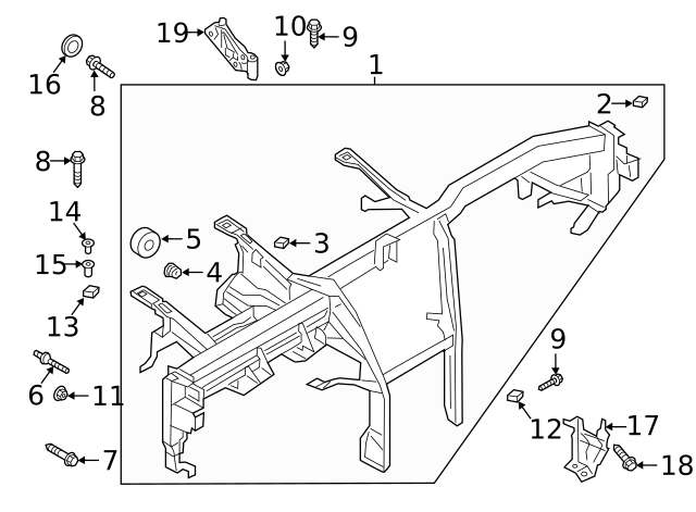 N-108-103-01 - Reinforced Beam Bolt 2019-2024 Audi | Audi OEM Parts