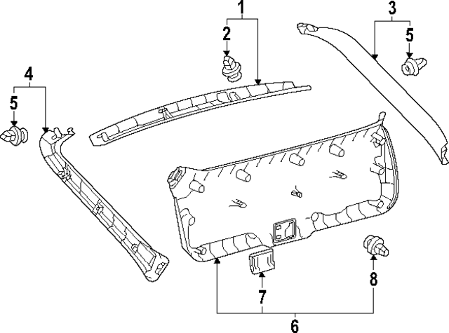 67938-47100-C0 - Side Gate Trim 2023-2024 Toyota | Longo Toyota Parts