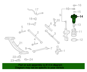48750-06050 - Suspension Strut Mount - 1992-2003 Toyota | Sparks Parts