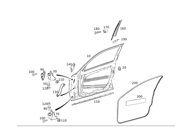 204-690-70-62 - Strip 2010-2015 Mercedes-Benz | Mercedes-Benz USA Parts